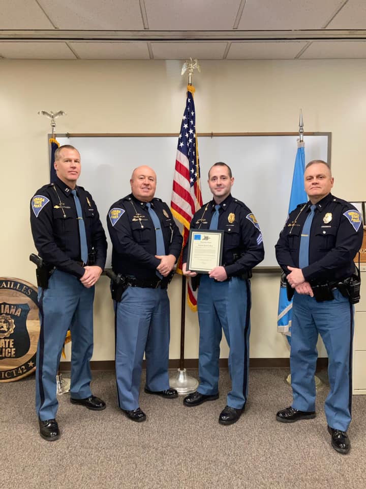 Local trooper awarded ISP Lifesaving award – WRBI Radio